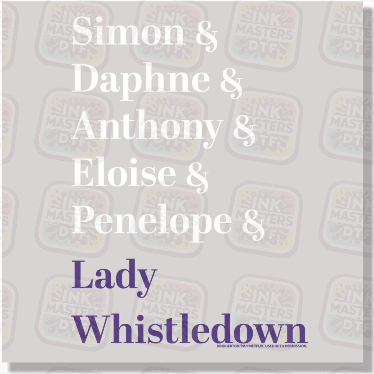 Simon & Daphne & Anthony Etc DTF Transfer – Ink Masters DTF